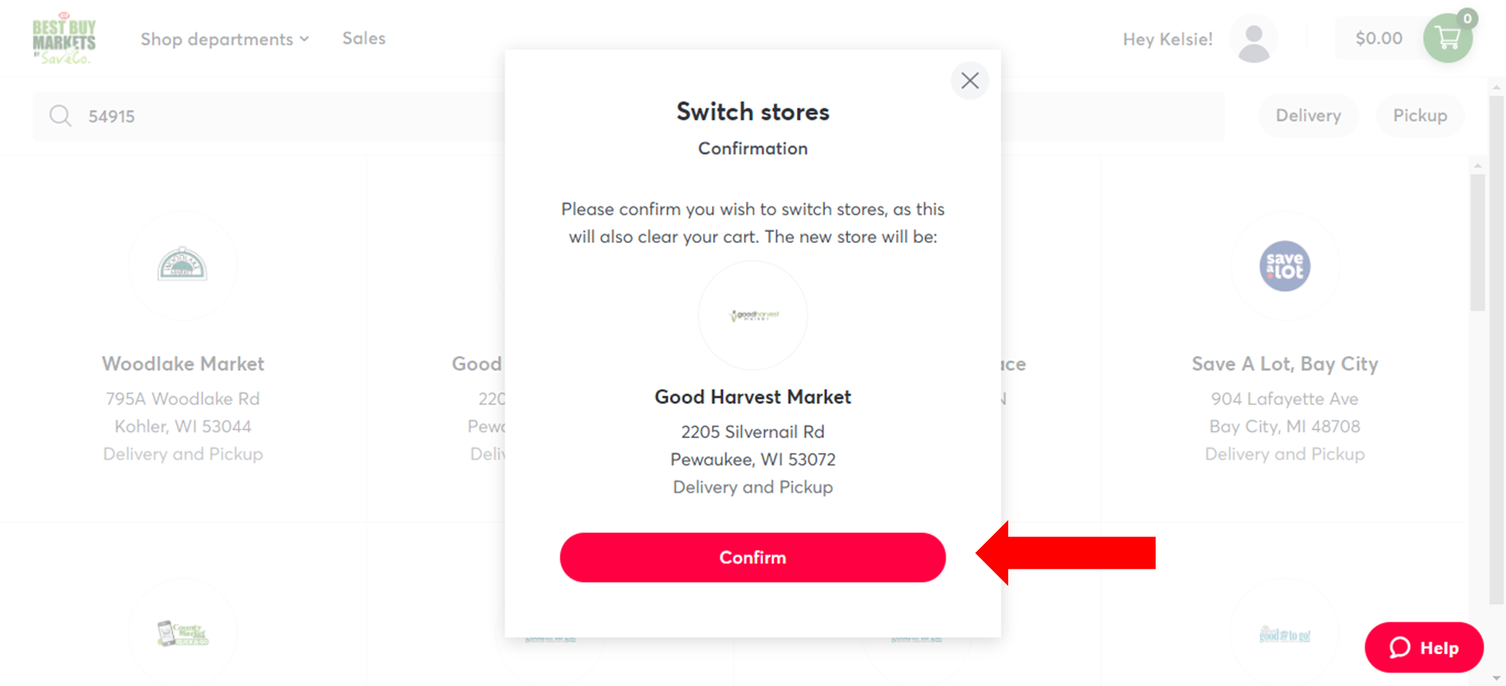 Change Stores – Rosie Help Center
